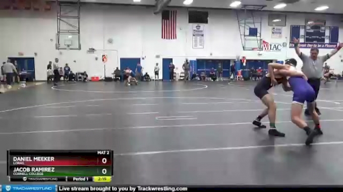 149 lbs Champ. Round 1 - Daniel Meeker, Loras vs Jacob Ramirez, Cornell ...