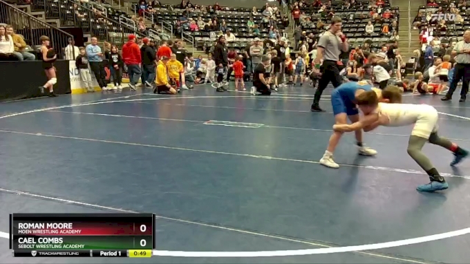80 lbs 1st Place Match - Roman Moore, Moen Wrestling Academy vs Cael ...