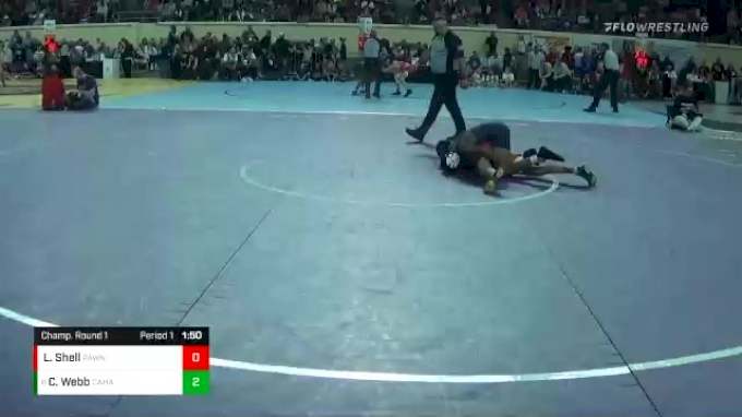 3A-113 lbs Champ. Round 1 - Cam Webb, Cascia Hall vs Landon Shell, Pawnee