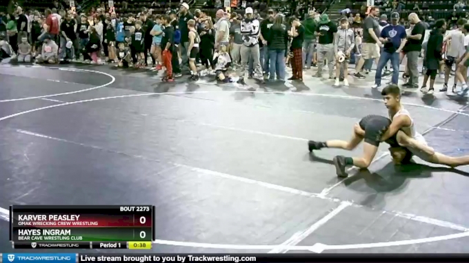 92 lbs Semifinal - Karver Peasley, Omak Wrecking Crew Wrestling vs ...