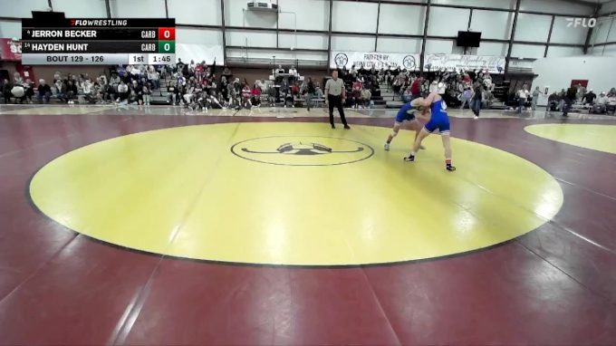 126 lbs Cons. Round 2 - Hayden Hunt, Carbon vs Jerron Becker, Carbon