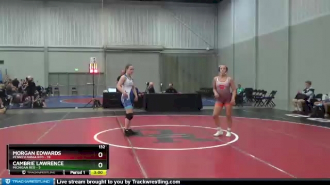 132 lbs Round 4 (6 Team) - Morgan Edwards, Pennsylvania Red vs Cambrie ...