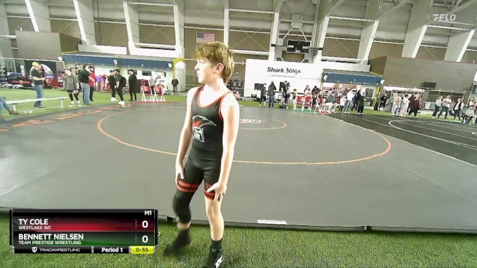 96 lbs Champ. Round 1 - Ty Cole, Westlake WC vs Bennett Nielsen, Team ...