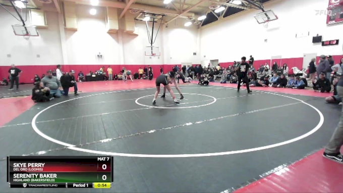 130 lbs Cons. Round 4 - Skye Perry, Del Oro (Loomis) vs Serenity Baker ...