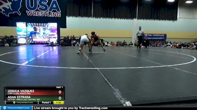 126 lbs Champ. Round 2 - Joshua Vazquez, Cory Clark Wrestling vs Adan ...