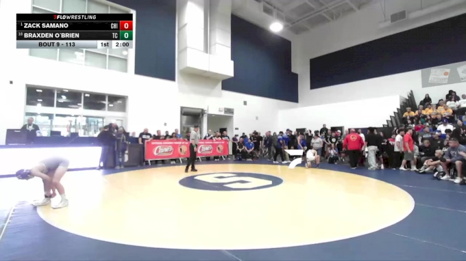 113 lbs Champ. Round 1 - Zack Samano, Chino vs Braxden O`Brien ...