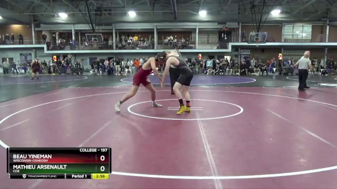 197 lbs Semifinal - Beau Yineman, Wisconsin-Oshkosh vs Mathieu ...