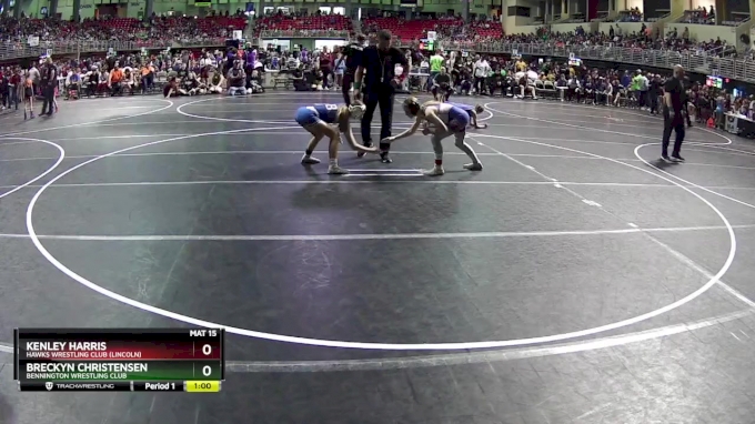 101 lbs Champ. Round 1 - Kenley Harris, Hawks Wrestling Club (Lincoln ...