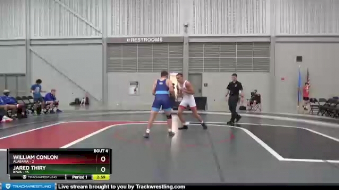 220 lbs Quarterfinals (8 Team) - William Conlon, Alabama vs Jared Thiry ...