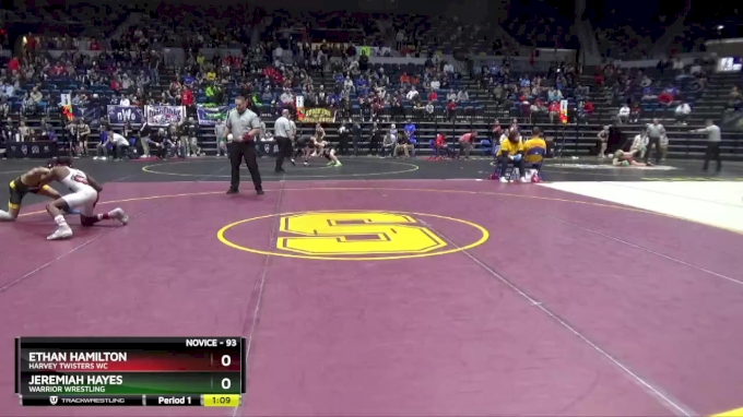 93 lbs Semifinal - Ethan Hamilton, Harvey Twisters WC vs Jeremiah Hayes ...