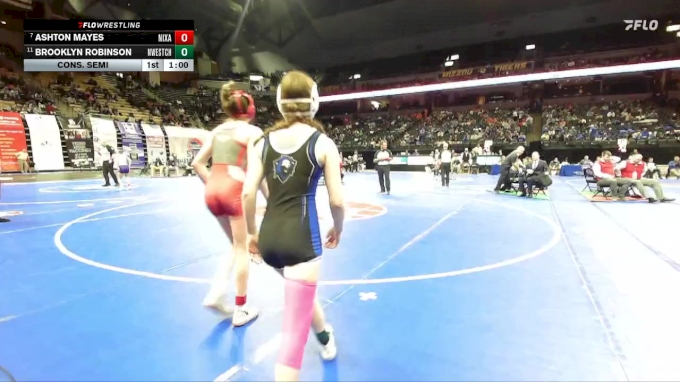 105 Class 2 lbs Cons. Semi - Ashton Mayes, Nixa vs Brooklyn Robinson ...