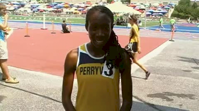 Jordan Dodson 1st place 1A 1600 at The Maryland State Meet