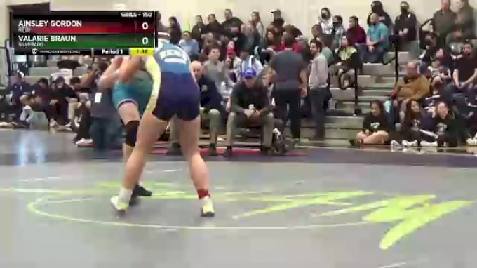150 lbs Semifinal - Valarie Braun, Silverado vs Ainsley Gordon, Reed