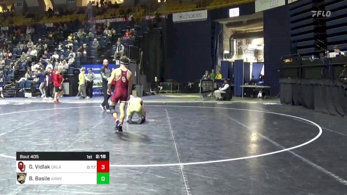 133 lbs Consi Of 4 - Gabe Vidlak, Oklahoma vs Braden Basile, Army