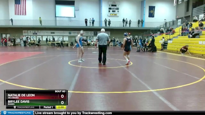 125 lbs Quarterfinal - Natalie De Leon, Hillsboro vs Brylee Davis, Banks