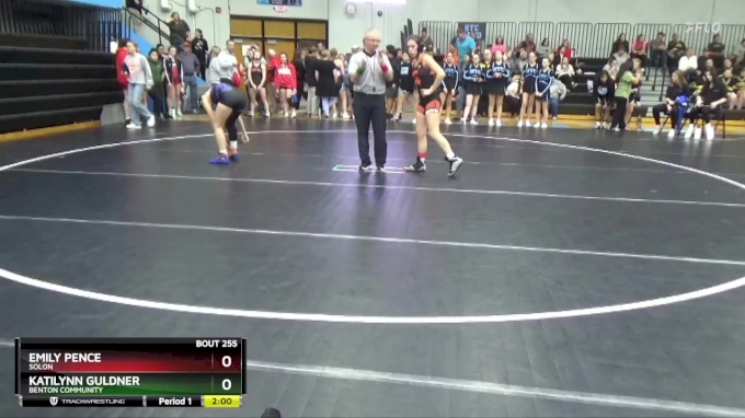 110 lbs Cons. Semi - Emily Pence, Solon vs Katilynn Guldner, Benton ...