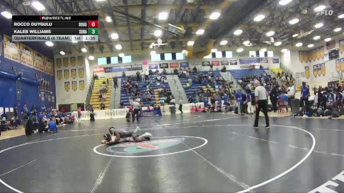 120 lbs Quarterfinals (8 Team) - Rocco Duygulu, Douglas vs Kaleb ...