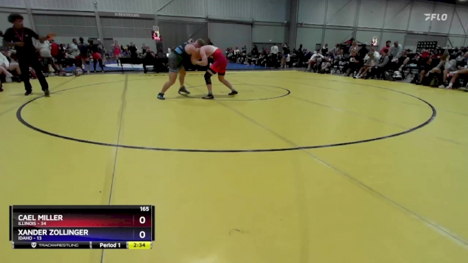 165 lbs Semis & 3rd Wb (16 Team) - Cael Miller, Illinois vs Xander ...