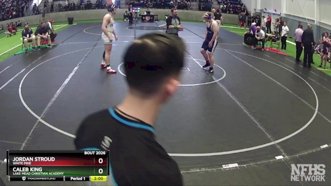 215 lbs Semifinal - Jordan Stroud, White Pine vs Caleb King, Lake Mead ...