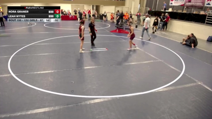 12U GIRLS - 112 lbs Semis - Trinlee Batzel, Minnesota vs Phoebe Morris ...