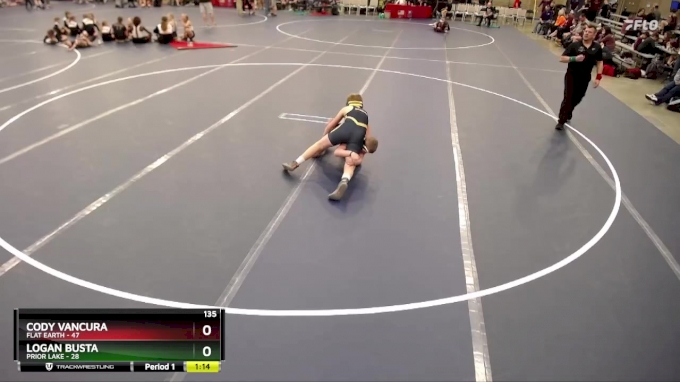 135 lbs Round 3 (4 Team) - Logan Busta, Prior Lake vs Cody Vancura ...