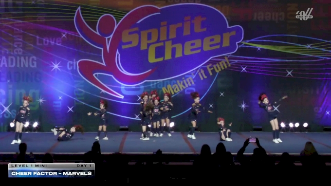 Cheer Factor - MARVELS [2026 L1 Mini Day 1] 2026 Spirit Cheer Grand ...