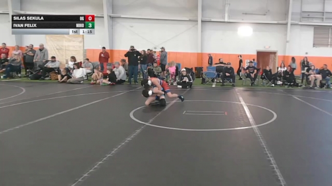 84 lbs Round 5 (8 Team) - Ivan Felix, Neighborhood Wrestling vs Silas ...