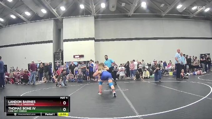1st Place Match - Landon Barnes, Summerville Takedown vs Thomas Bone Iv ...