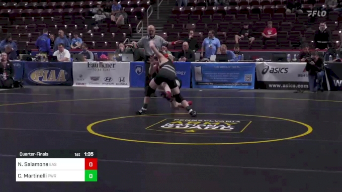 107 lbs Quarterfinal - Nicholas Salamone, Easton vs Colby Martinelli ...