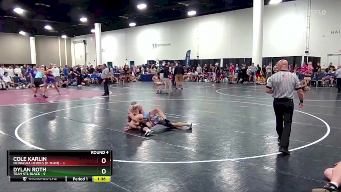 126 lbs Round 4 (8 Team) - Dylan Roth, Team STL Black vs Cole Karlin ...