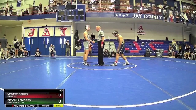190 lbs Semis & Wb (16 Team) - Wyatt Berry, Delta vs Devin Kendrex, New ...
