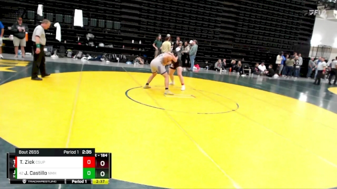 184 lbs Cons. Round 3 - Jacob Castillo, New Mexico Highlands vs Tyler ...