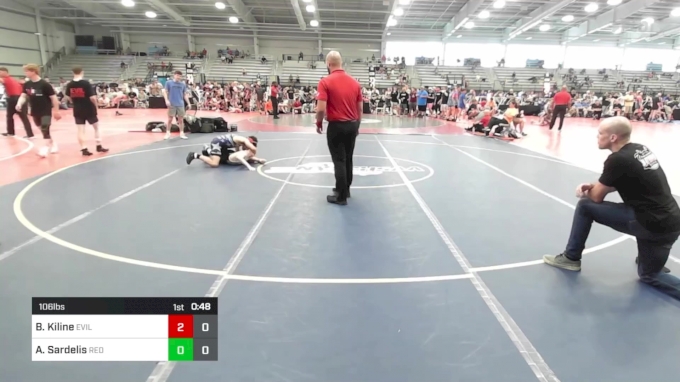 106 lbs Rr Rnd 1 - Brennan Kiline, Evil Empire Red vs Alex Sardelis ...