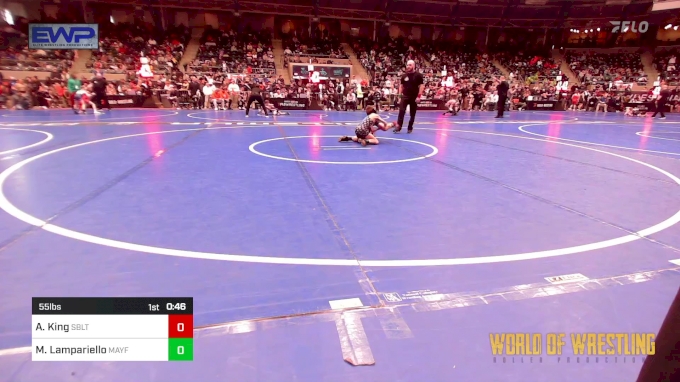 55 lbs Consi Of 16 #2 - Asher King, Sebolt Wrestling Academy vs Mason ...