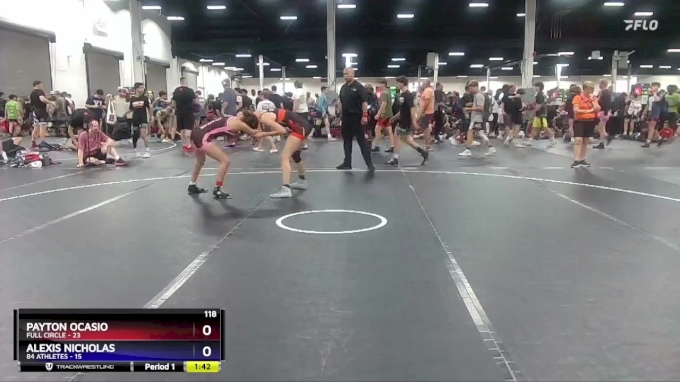 118 lbs Round 7 (8 Team) - Alexis Nicholas, 84 Athletes vs Payton ...