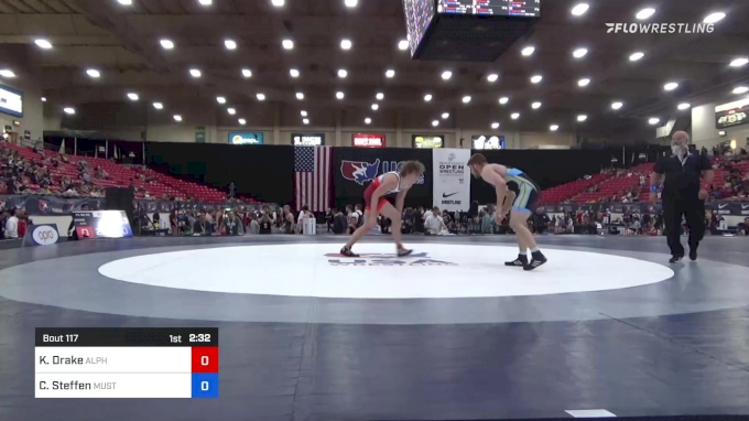 86 kg Round Of 32 - Kohl Drake, Alpha Pack Wrestling vs Caden Steffen ...