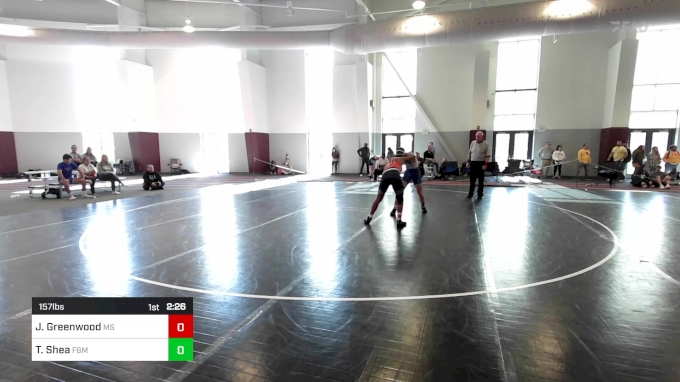 157 lbs Consi Of 16 #2 - Joshua Greenwood, Morgan State vs Tyler Shea ...
