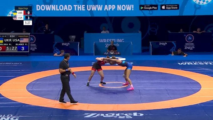 68 kg Repechage #2 - Manola Skobelska, Ukraine vs Kennedy Alexis Blades ...
