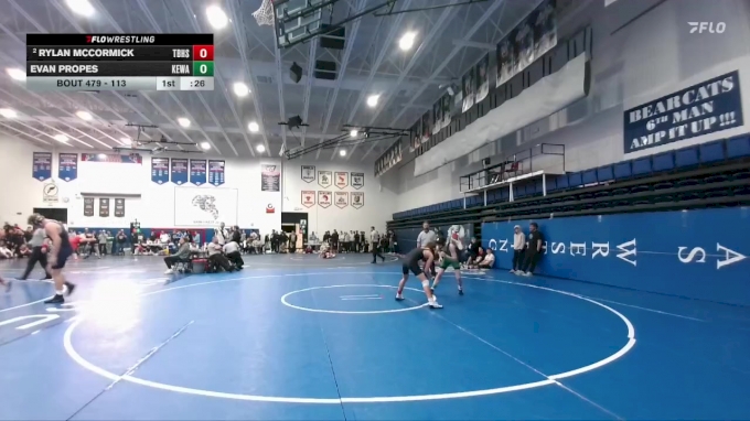 113 lbs Cons. Semi - Rylan McCormick, Thunder Basin High School vs Evan ...