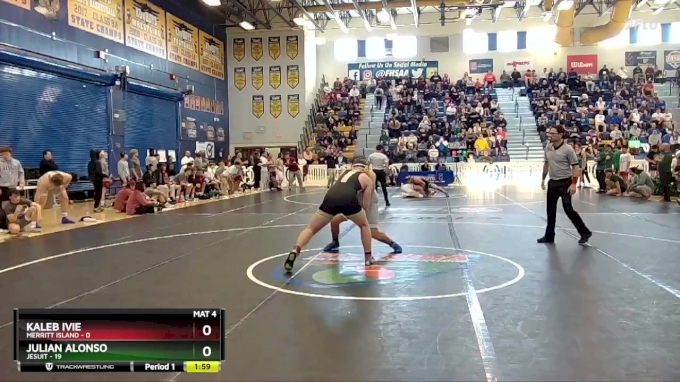 215 lbs Semifinals (8 Team) - Julian Alonso, Jesuit vs Kaleb Ivie ...