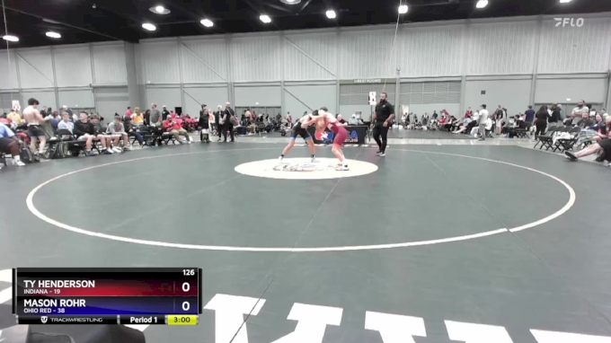 126 lbs Round 3 (8 Team) - Ty Henderson, Indiana vs Mason Rohr, Ohio Red