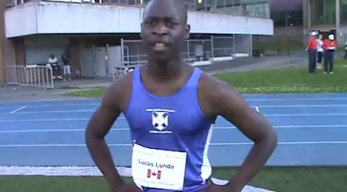 Joshua-Lucas Lunda hyped after 100 at 2012 Aileen Meagher Track Classic
