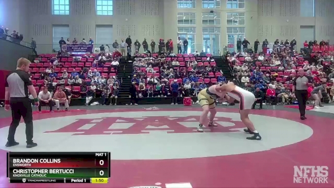 285 lbs Champ. Round 1 - Christopher Bertucci, Knoxville Catholic vs ...