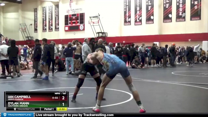 141 lbs Cons. Round 2 - Dylan Mann, Southern Oregon vs Ian Campbell ...