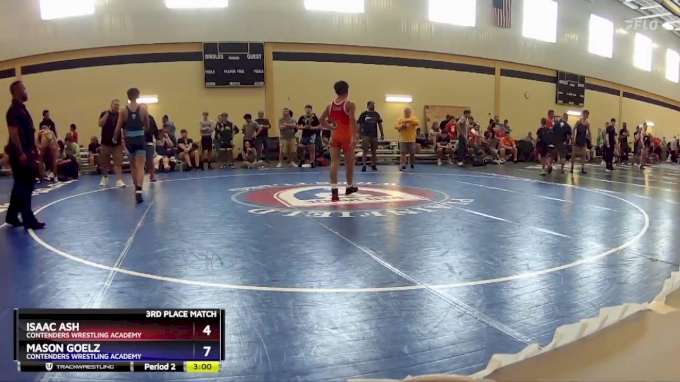 120 lbs 3rd Place Match - Isaac Ash, Contenders Wrestling Academy vs ...