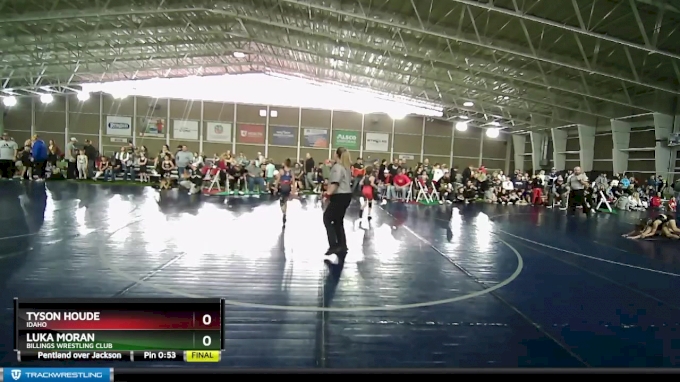 67 lbs Champ. Round 2 - Tyson Houde, Idaho vs Luka Moran, Billings ...