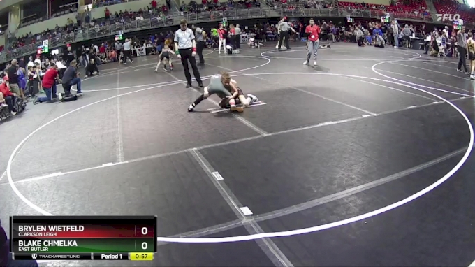 70 lbs Cons. Round 4 - Blake Chmelka, East Butler vs Brylen Wietfeld ...