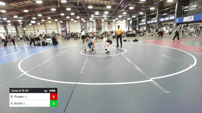 105 lbs Consi Of 16 #2 - Benjamin Proper, VA vs Anthony Riotto, NJ