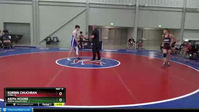106 lbs 2nd Wrestleback (8 Team) - Korbin Chuchran, Utah vs Keith Moore ...
