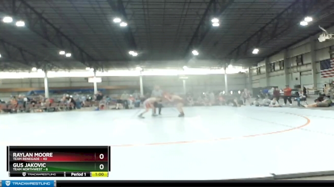 82 lbs Quarterfinals (8 Team) - Raylan Moore, Team Renegade vs Gus ...
